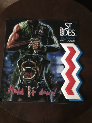 St Ides High Gravity Malt Liquor/Beer Sign Very Rare | #19665749