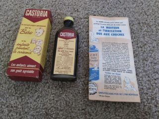 Vintage Fletcher’s Castoria For Children Full Pharmacy Drug Store W/Box ...