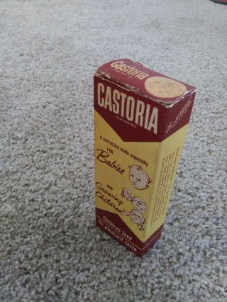 Vintage Fletcher’s Castoria For Children Full Pharmacy Drug Store W/Box ...