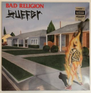 BAD RELIGION SUFFER LIMITED CLEAR RED YELLOW SPLATTER LP UK REMASTERED ...