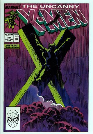 Uncanny X - Men 251 Classic Cover - Wolverine Crucified VF/NM Marvel ...