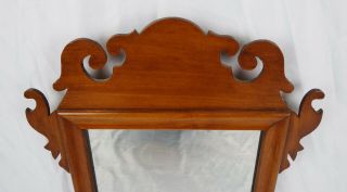 Antique 19th Century Ornate Wood Mahogany Chippendale Mirror Signed ...