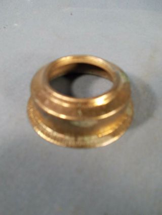 Victorian Brass No 2 Burner Size Press On Oil Lamp Collar | #15882398