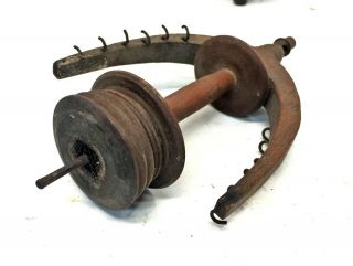 Antique Wooden Spinning Wheel FLYER PARTS Flax Wool Yarn Thread | #15631965