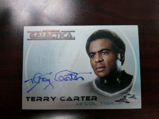 Terry Carter As Col. Tigh Battlestar Galactica Autograph Card A16 ...