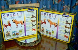 BREYER SPIRIT And RAIN MUSTANG BUCKSKIN STALLION And PINTO MARE | #15467064