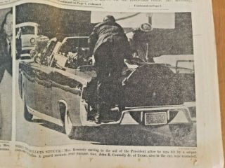 JFK Assassination York Times Newspaper November 23 1963 Complete Paper ...