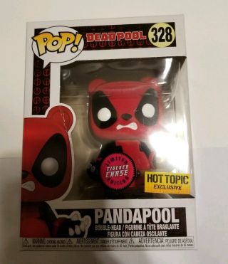 Funko Pop Deadpool Pandapool Chase Flocked Hot Topic Exclusive With ...