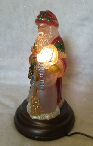2005 Merck Old World Christmas Best Friends Santa Light 10 1/2 ” & Box ...