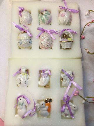 Lenox Ornament Tree Ornaments 12 Easter Ornaments (no Tree) | #14344386