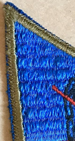 WW2 Patch 13th Armored Division Blue Cut Edge German Made ? | #14882519