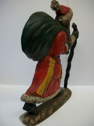 CAST IRON SANTA CLAUS CHRISTMAS DOOR STOP | #14437069