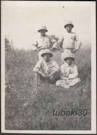 S1 WW2 Thailand Exp. Japan Army Photo Soldiers In Phitsanulok Air Base ...