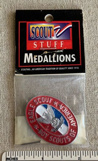 NOS WORLD SCOUTING Boy Scout Hiking Staff Shield MEDALLION ...