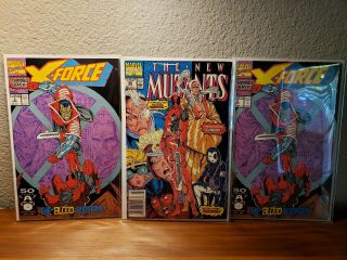 The Mutants 98 And X - Force 2 1st And 2nd Appearance Of Deadpool ...