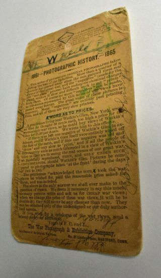 War For The Union Dead Confederate 1861 - 1865 Stereoview Civil War ...