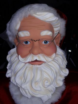 Vintage Santa Claus Gemmy 5 ' Animated Singing Dancing Life Size ...