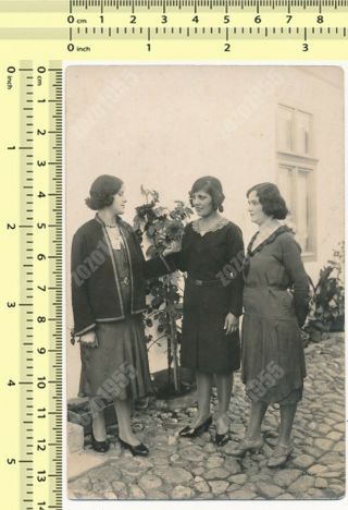 1920s Flapper Era, Three Women Abstract Portrait Film Error Ladies ...