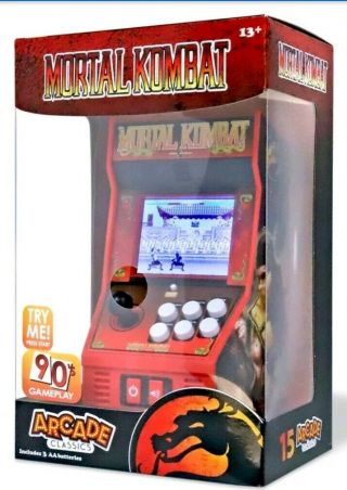 MORTAL KOMBAT Arcade Classics 15 Mini Playable Game Cabinet Basic Fun ...