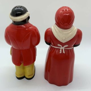Vintage Hard Plastic F&F Black Americana Man & Woman Salt & Pepper ...