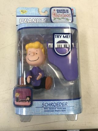 Memory Lane Peanuts Charlie Brown Christmas Poseable Figure Schroeder W ...