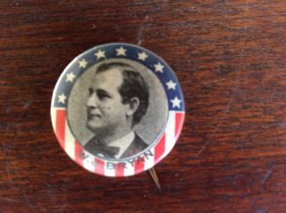 RARE 1908 WILLIAM JENNINGS BRYAN Campaign Pinback Button Political ...