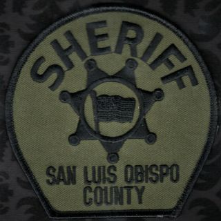 SAN LUIS OBISPO COUNTY, CALIFORNIA SHERIFF (POLICE) SHOULDER PATCH CA ...