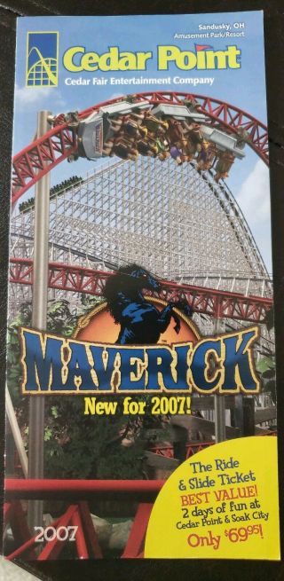 2000 Cedar Point Amusement Theme Park Brochure Pamphlet Map Guide ...