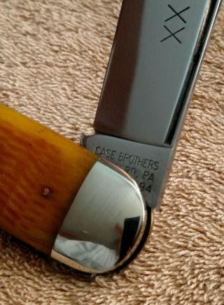 1994 Classic CASE Brothers Yellow Bone Elephant Toenail Knife W/ XX ...